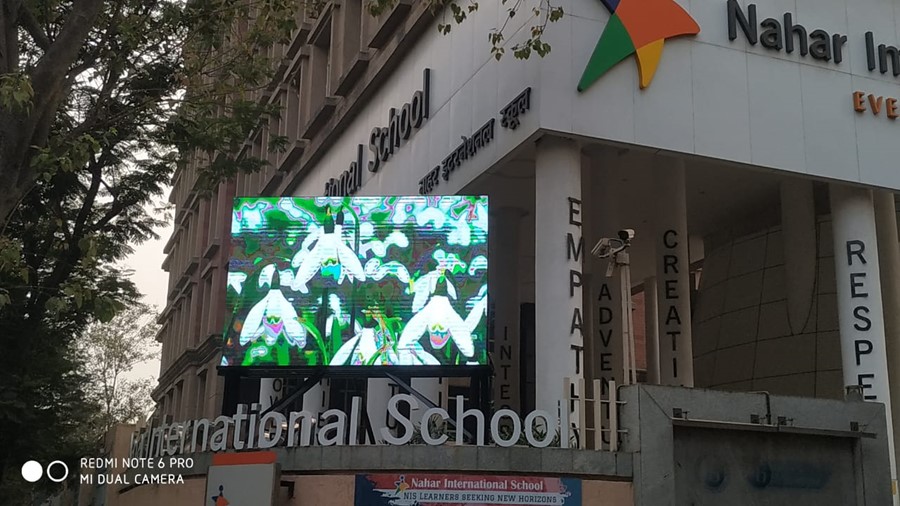 Outdoor LED screen for School